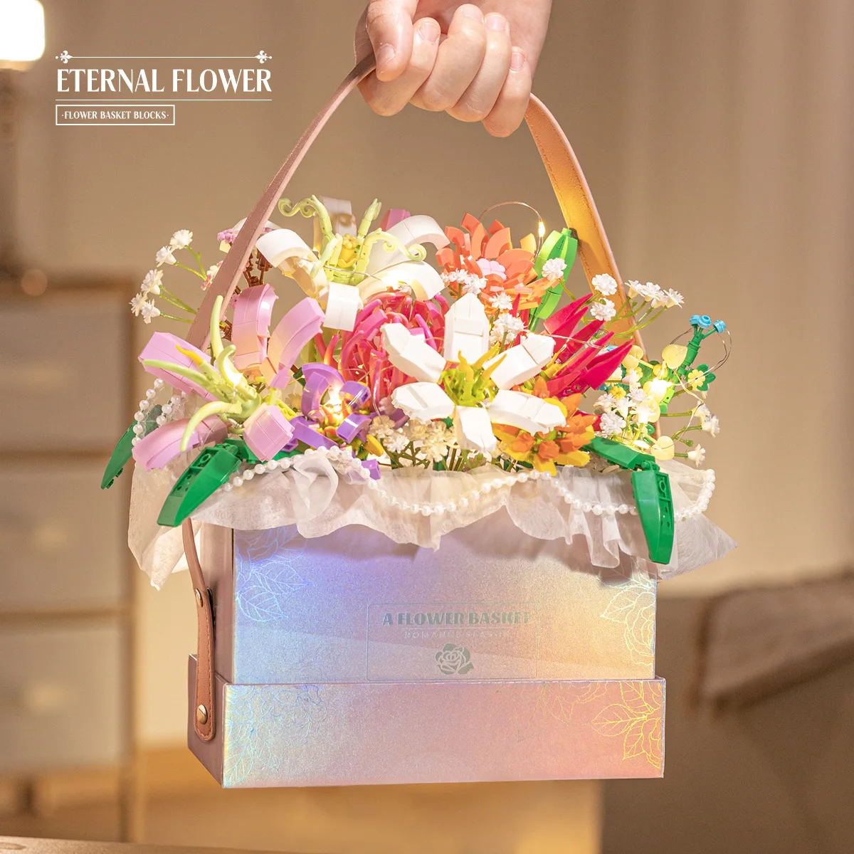 Building-Block-Bouquet-Simulation-Rose-Bouquet-Set-Gift-Box-Eternal ...