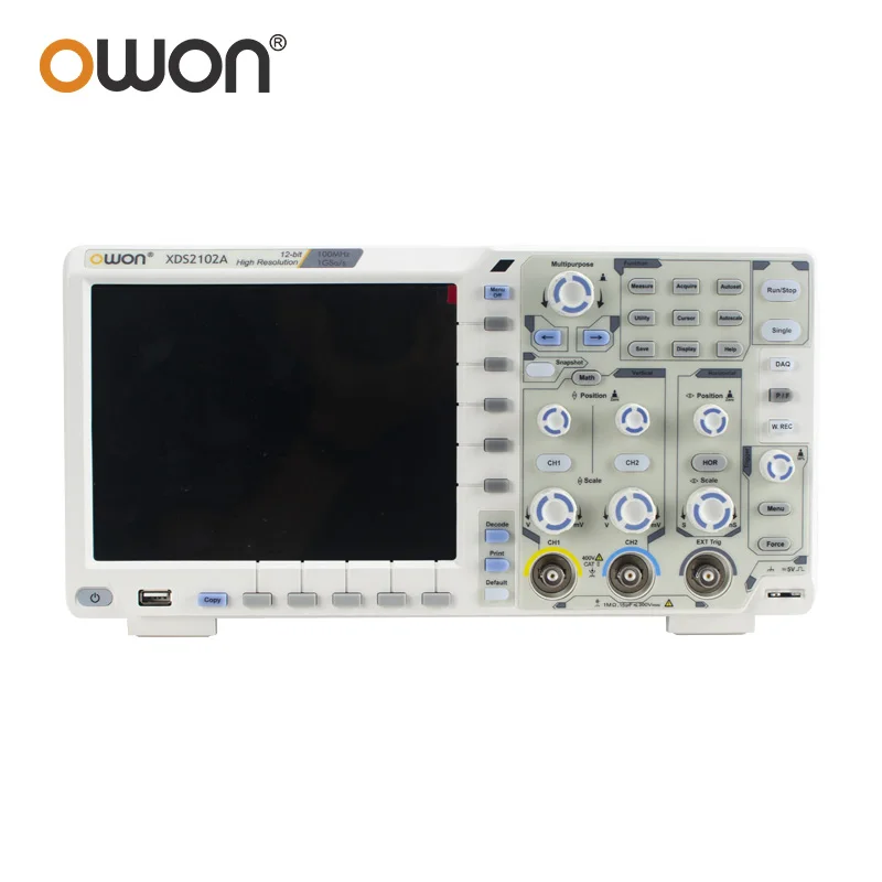 OWON-XDS2102A-Digital-Oscilloscope-100MHz-500MS-s-1GS-s-2CH-20M-Record ...