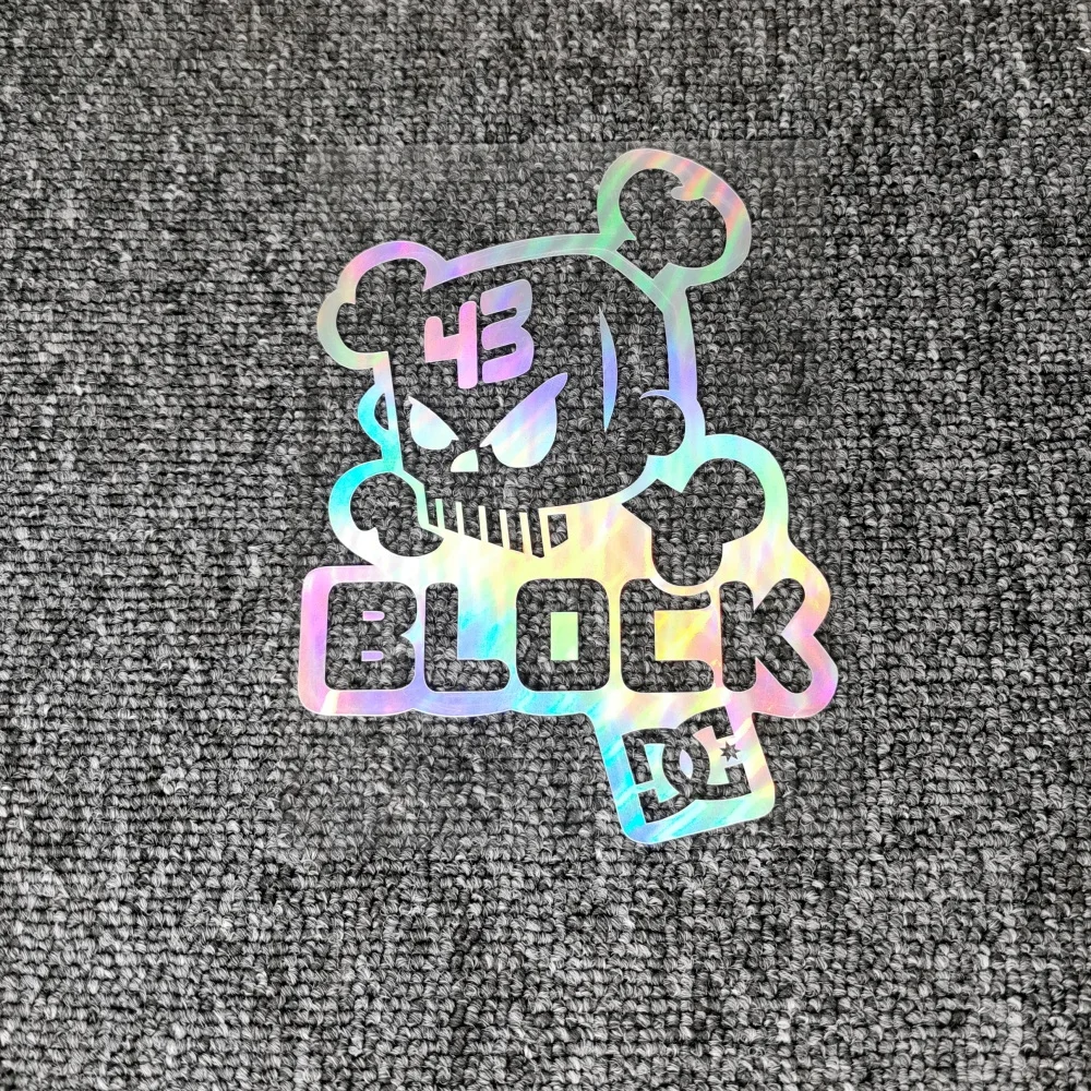 Car Stickers DC Ken Block 43 Skulls Reflective Decals For Fuel Tank Cap ...