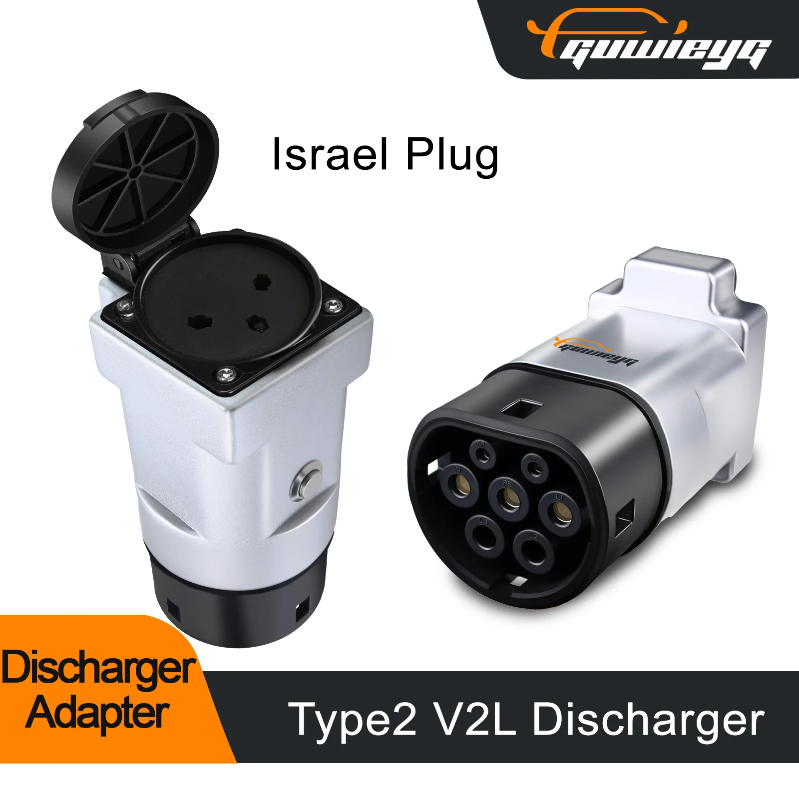 New-Upgrade-V2L-Discharger-Israel-Plug-For-Type2-Car-Discharge-EV-Cable ...