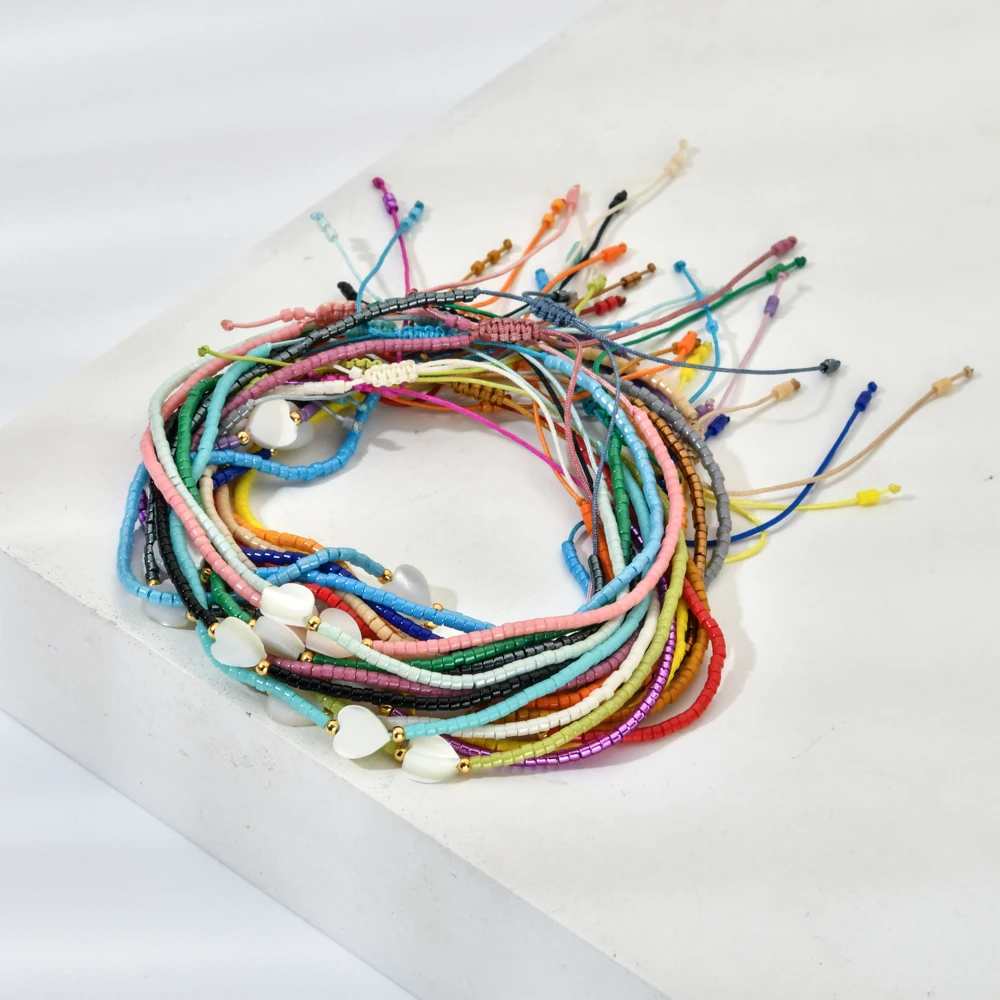 ZMZY-Pulseras-con-dijes-de-coraz-n-de-concha-de-estilo-coreano-para ...