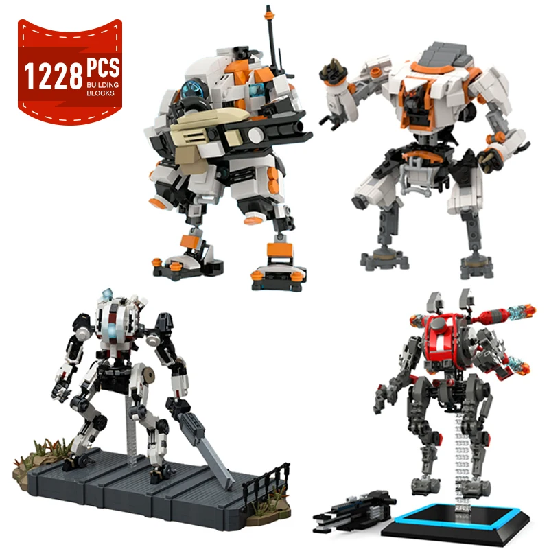 MOC-Titanfalled-Mecha-Robot-Building-Blocks-Set-Game-Shooting-Action-Figures-Warriorer-Model ...