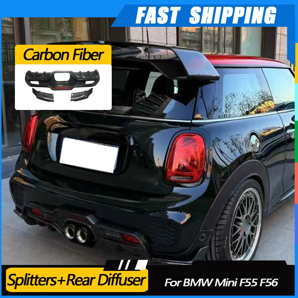 JMCARCOOL For BMW Mini Cooper F55 F56 F57 JCW Rear Diffuser Side ...