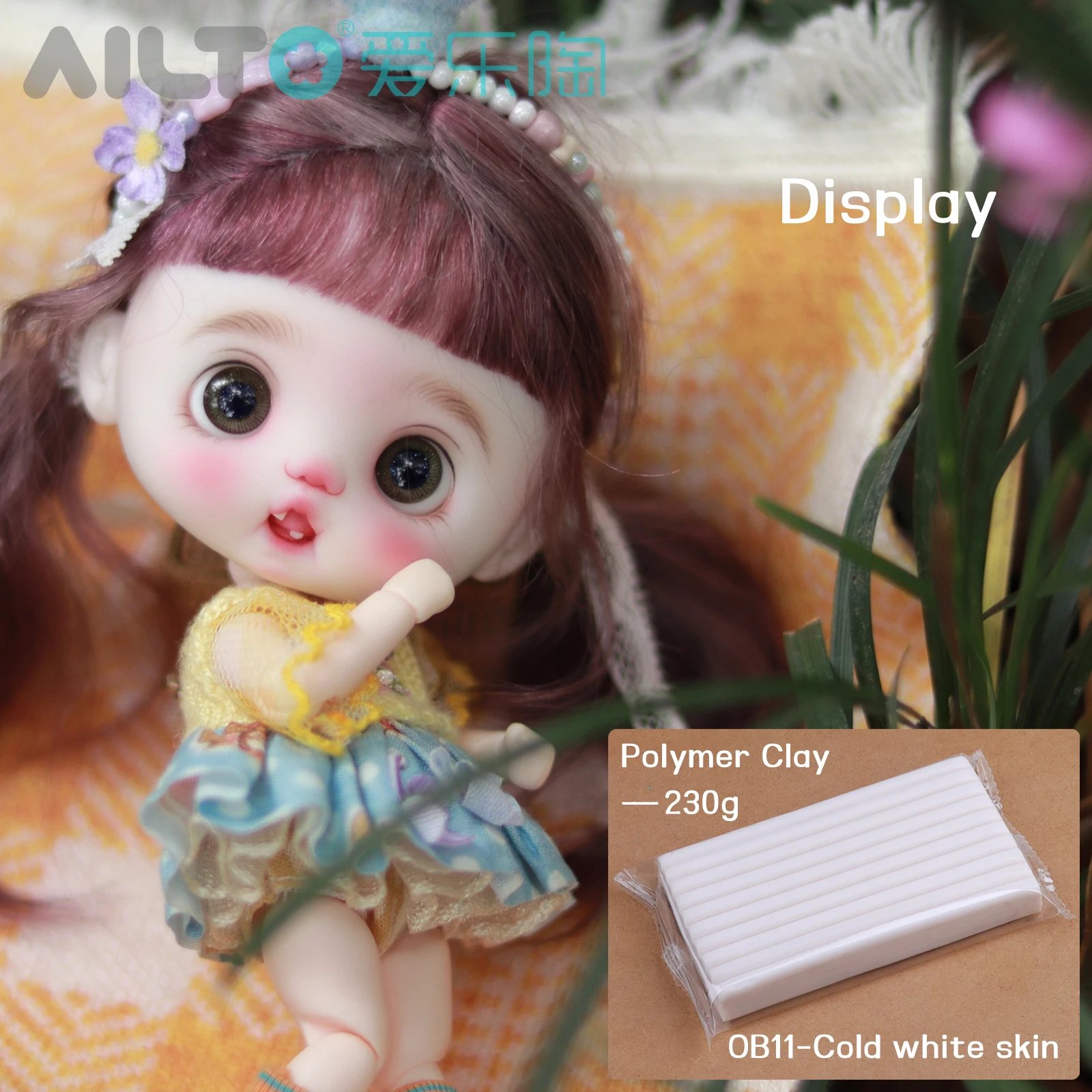 AILTO-230g-Soft-Clay-Ob11-Big-Head-Doll-Oven-Bake-Polymer-Clay-Skin ...