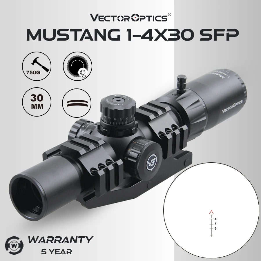 Vector-Optics-1-4X30-Sfp-Riflescope-Mustang-Ipx4-Hunting-Collimator ...