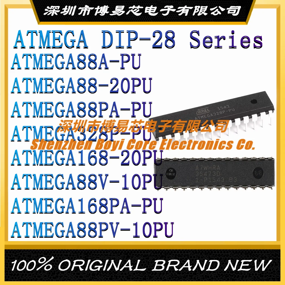 ATMEGA88A ATMEGA88 ATMEGA88PA ATMEGA328P ATMEGA168-20PU ATMEGA88V ATMEGA168PA-PU, nueva MCU DIP-28