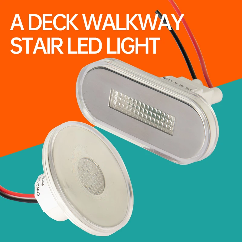 Marine-Boat-LED-Courtesy-Lights-Cabin-Deck-Walkway-Stair-Light-White ...