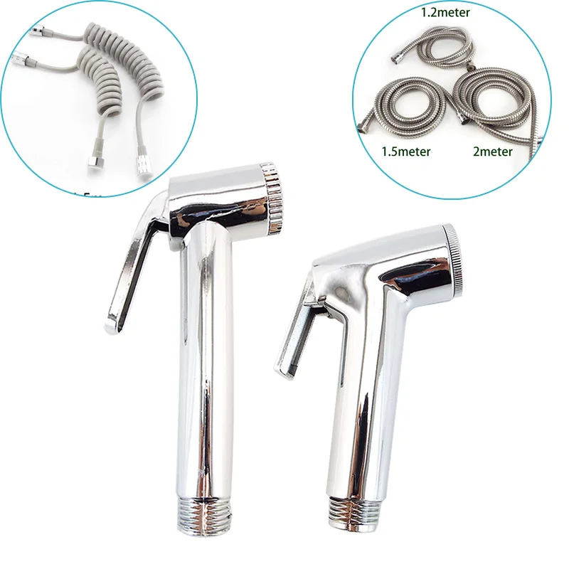 ABS-Toilet-Hand-Held-Bidet-Sprayer-Shower-Head-Spray-Hose-tube-spring ...