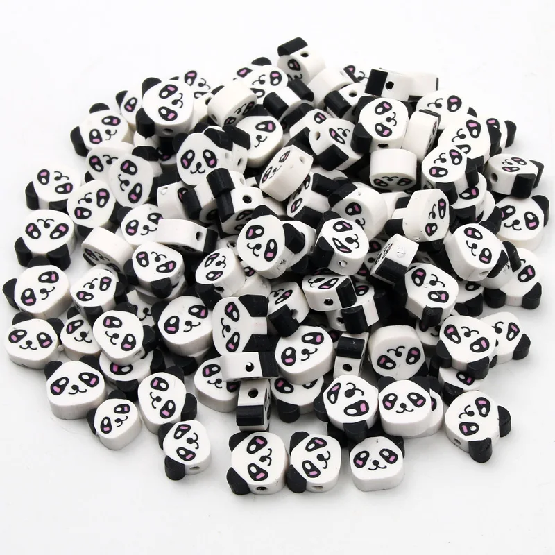 20pcs-Cute-Panda-Polymer-Clay-Beads-Loose-Spacer-Beads-For-Jewelry ...