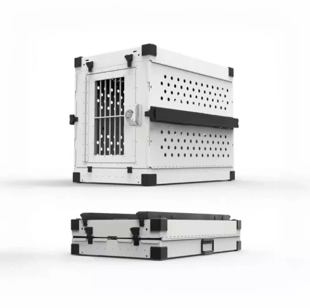 Portable Dog Cage Out Box Folding Aluminum Alloy Medium and Large Dog ...