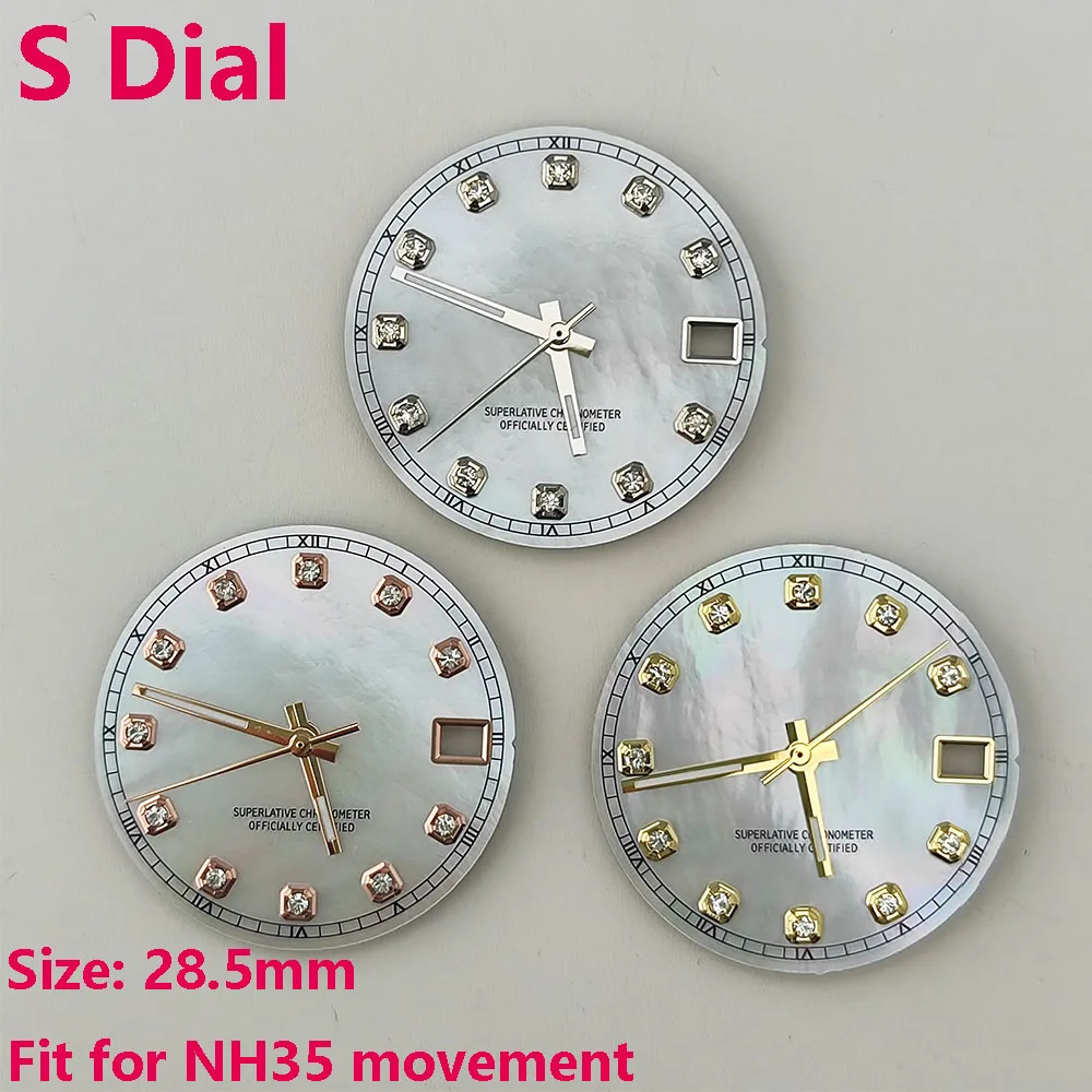 new-pattern-28-5mm-NH35-NH36-shell-dial-watch-dial-S-dial-suitable-for ...