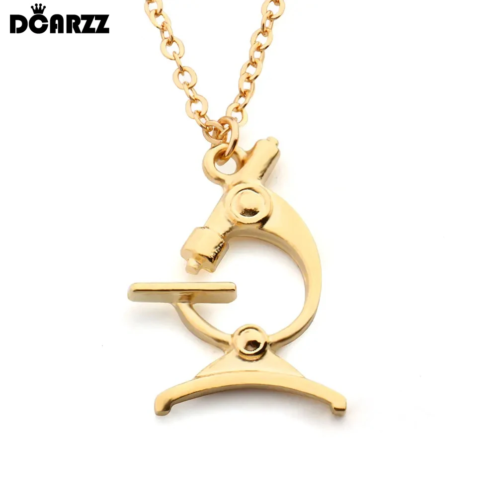 Microscope-Pendant-Necklace-Molecular-Necklace-Medical-Jewelry-Gift-for ...