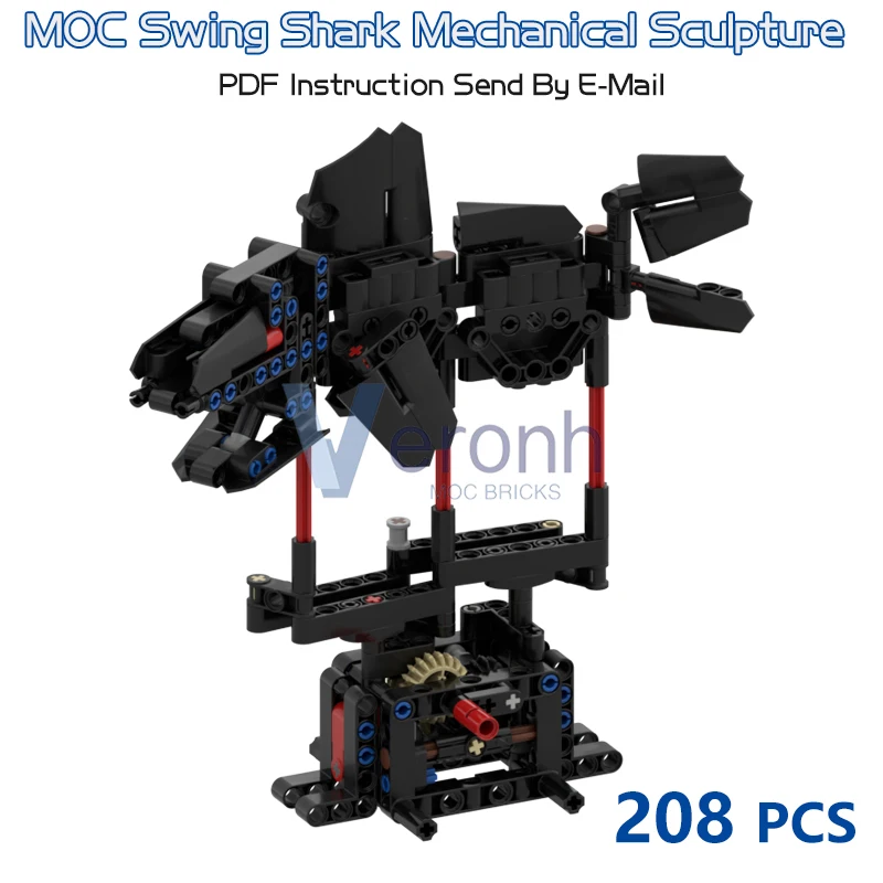 Swing-Shark-Mechanical-Kinetic-Sculpture-Model-Building-Blocks-Set-MOC ...