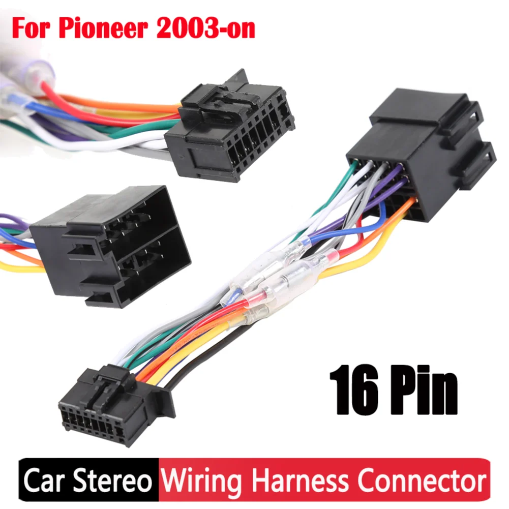 ABS-Car-Stereo-Radio-ISO-Standard-Wiring-Harness-Connector-16-Pin-PI100 ...