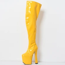 Platform Thigh High Boots 20cm | Thigh High Boots Heel Size 46 - Sexy ...