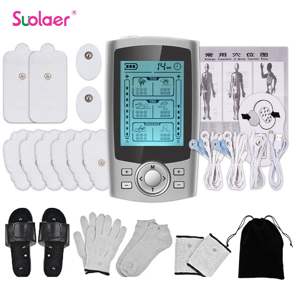 Professional-Electric-Body-Massager-36-Modes-Tens-Unit-EMS-Muscle ...