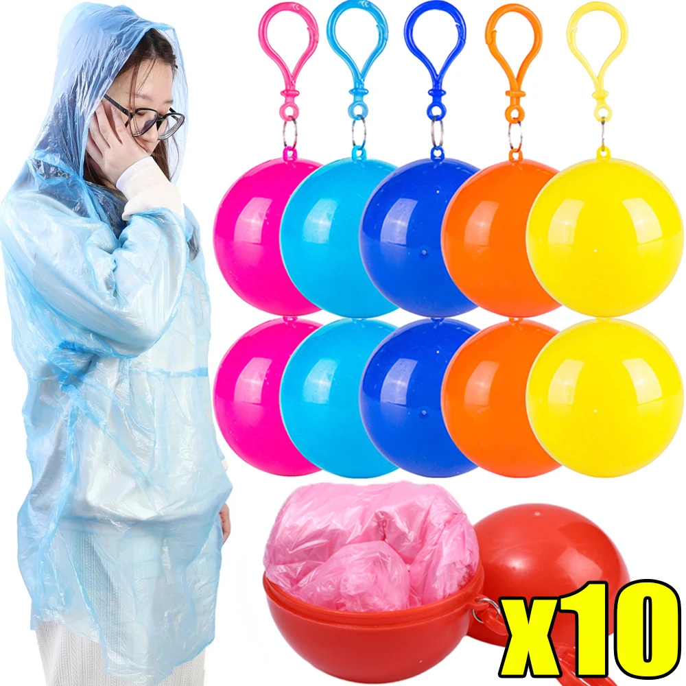 Disposable Raincoats Cape for Adults Portable Mini Raincoatball Thicken ...