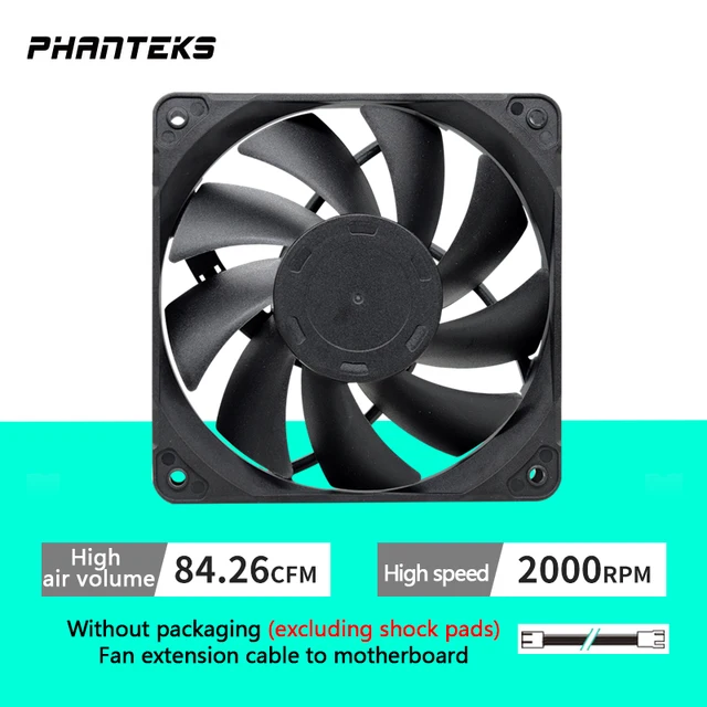 Phanteks M25-120mm 5V/3PIN ARGB PC Case Cooling Fan 4pin PWM ...