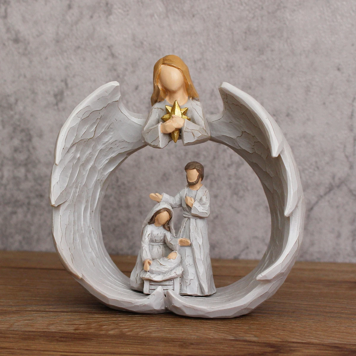 1-angel-religious-ornament-resin-handicraft-angel-statue-suitable-for ...