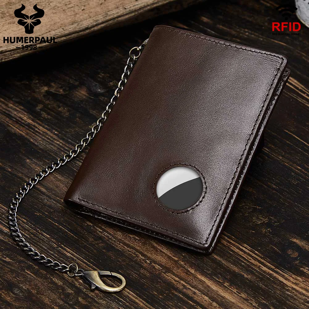 HUMERPAUL Mens's Wallet Compatible with AirTag Slot RFID Credit Card ...