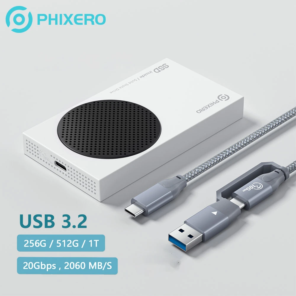 PHIXERO External Solid State Drive Portable SSD Xbox 1TB 512GB 256GB ...