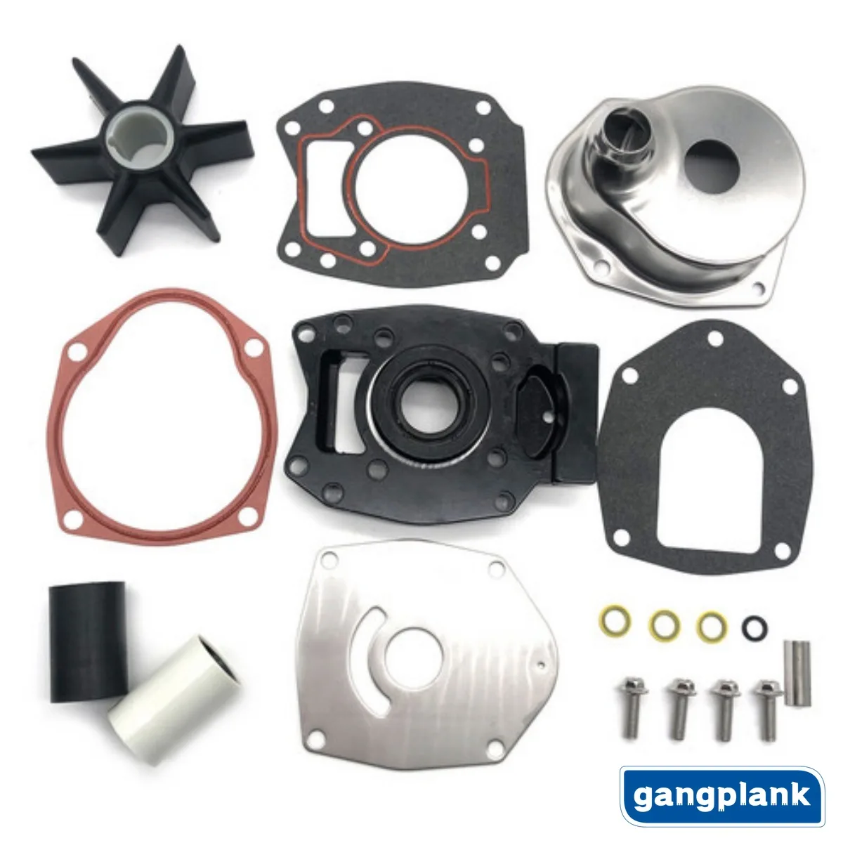 Outboard Engine Water Pump Impeller Repair Kit for Mercury 60-125HP 46 ...