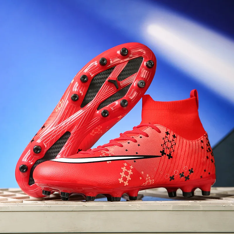 2024 Fashion Red Men's Football Field Boots Large Size 47 Lightweight ...