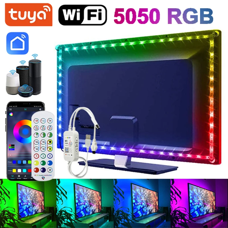 Tuya Led Strip Lights Wifi ALexa Smart Rgb Controler Bluetooth Smart ...