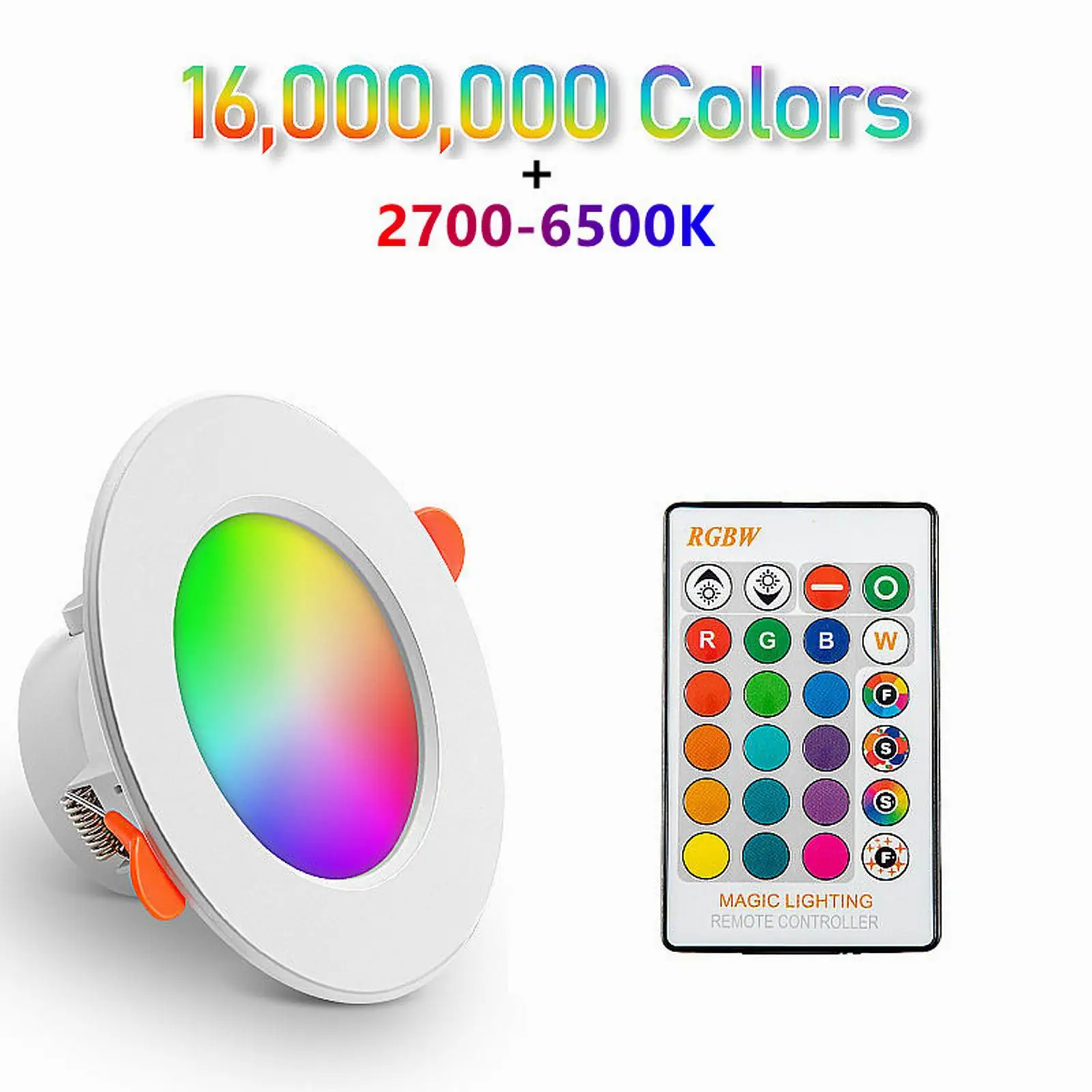 Remote-Control-Colorful-Spot-LED-Ceiling-Lamp-Recessed-Round-Light ...