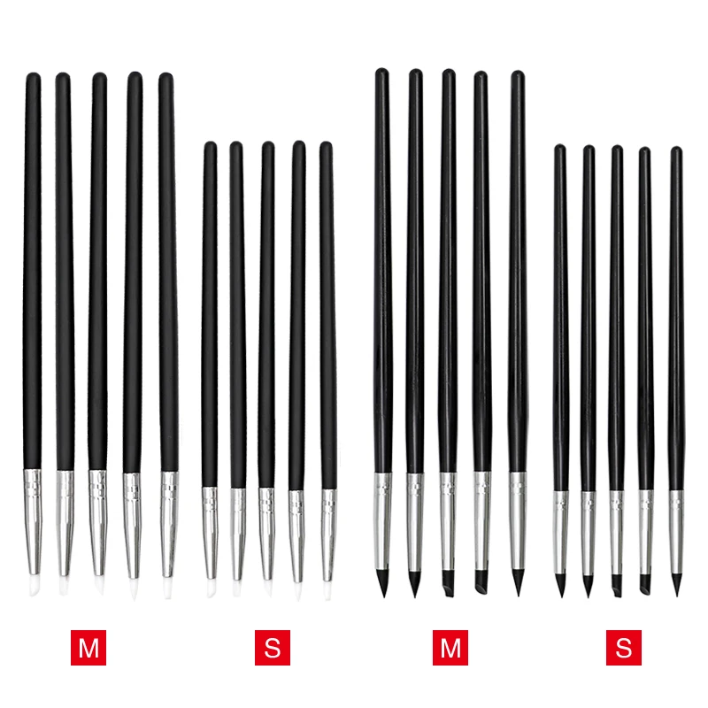 5Pcs-Dental-Resin-Silicone-Shaping-Pen-Brush-Art-Brush-Dentistry ...