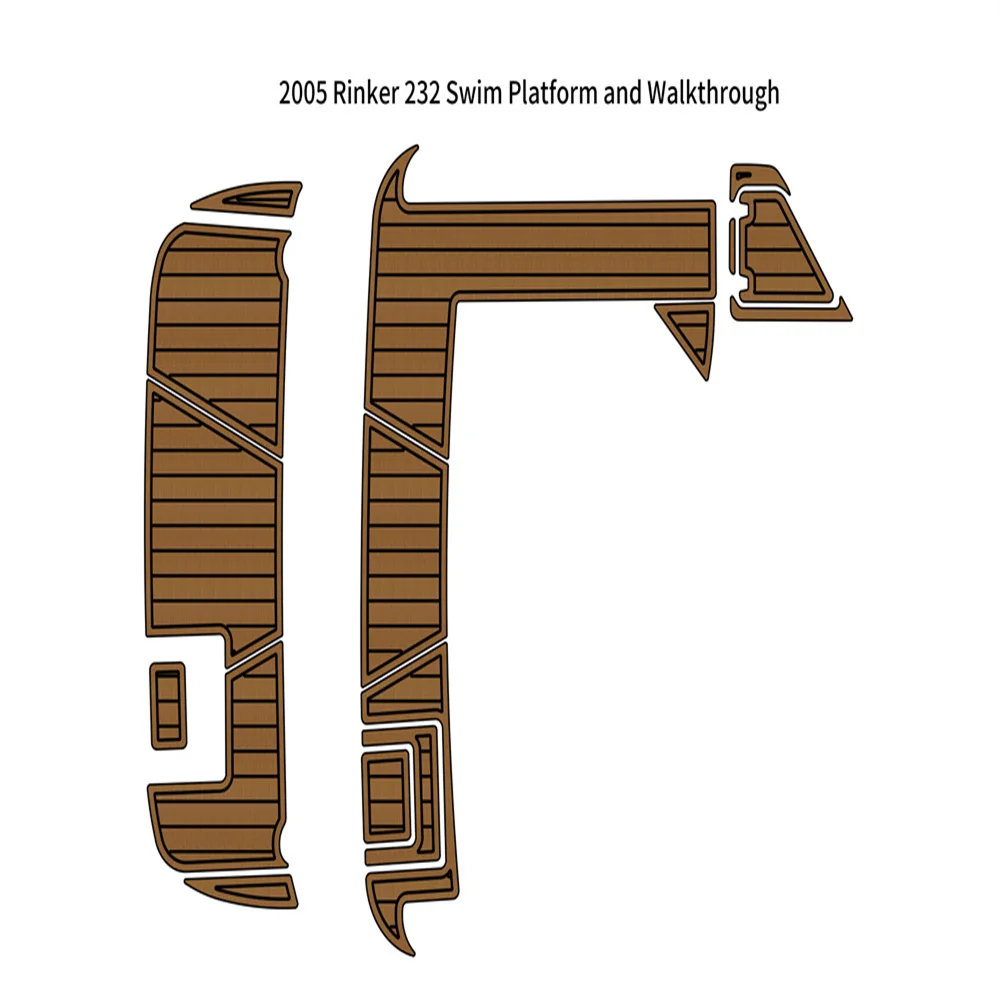 2005-Rinker-232-Swim-Platform-Walkthrough-Boat-EVA-Foam-Teak-Deck-Floor ...