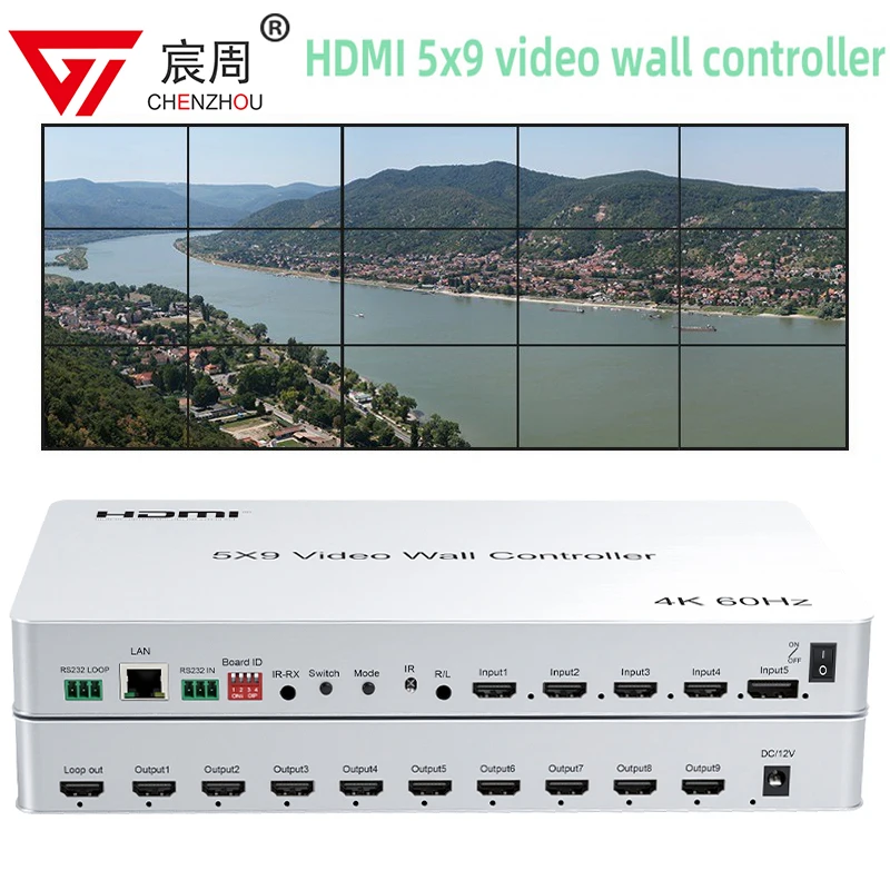 5X9-Video-Wall-Controller-1x1-1x2-1x3-2x2-2x3-3x3-2x4-HDMI-4K-60Hz-TV ...