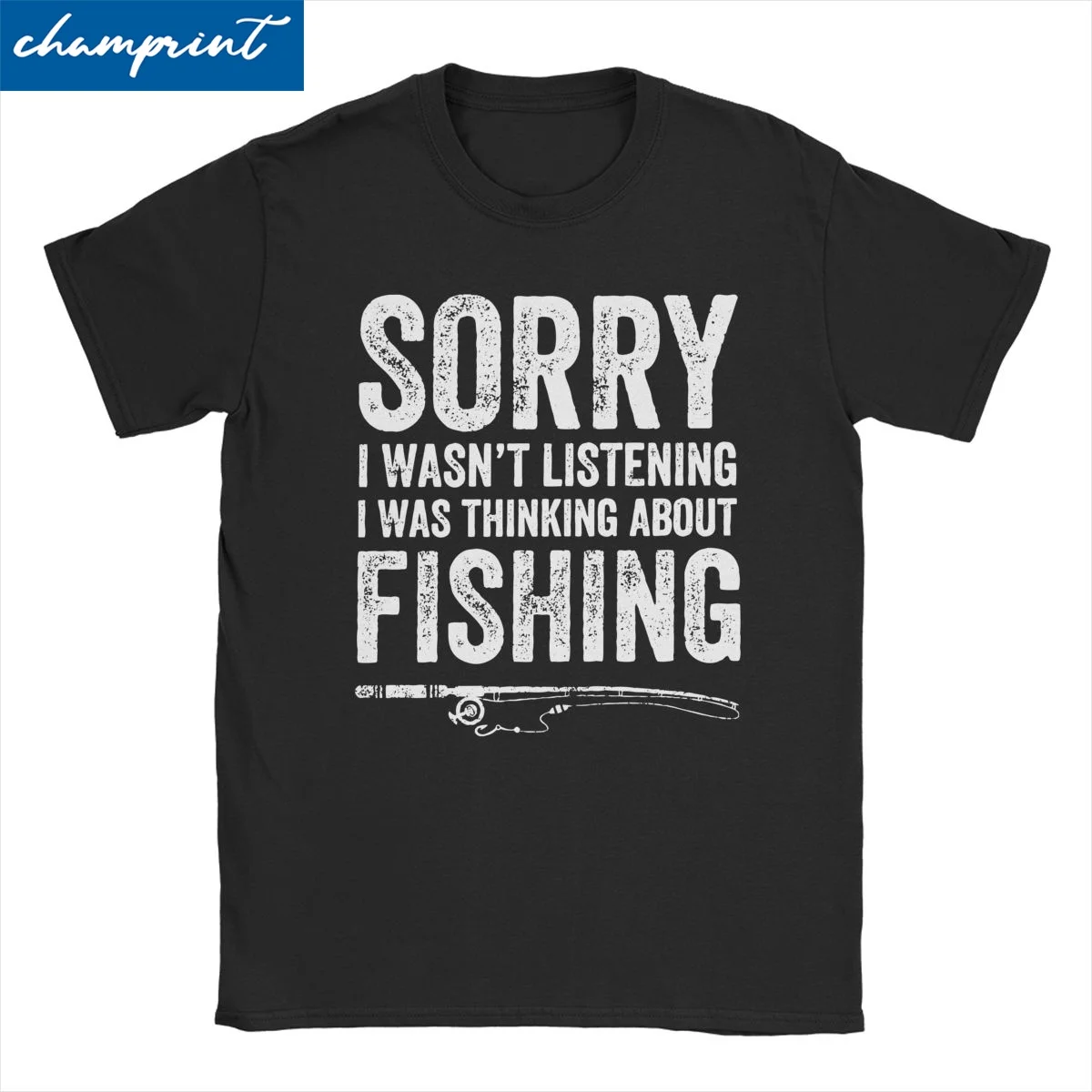Thinking-About-Fishing-Fisherman-T-Shirts-Men-Women-Fisher-Quote-Cotton ...