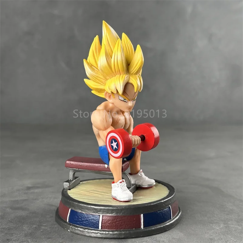 Dragon Ball Z Vegeta Son Gohan Goku Fitness Figure Dbz Muscle Man Model ...