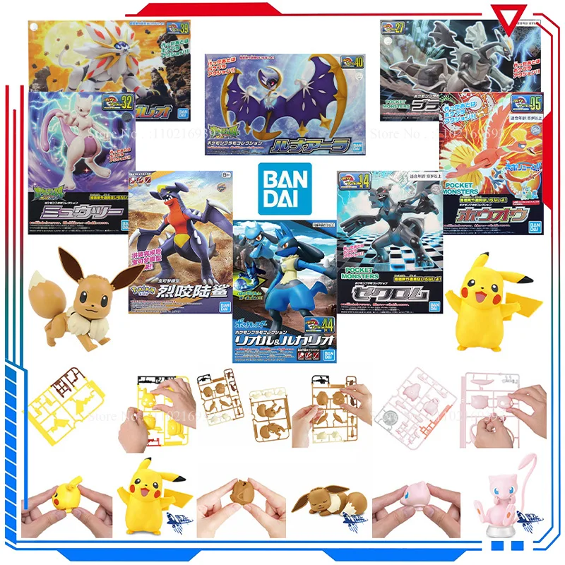 Bandai-figura-Original-de-Pok-mon-modelo-de-acci-n-de-Pikachu-Garchomp ...
