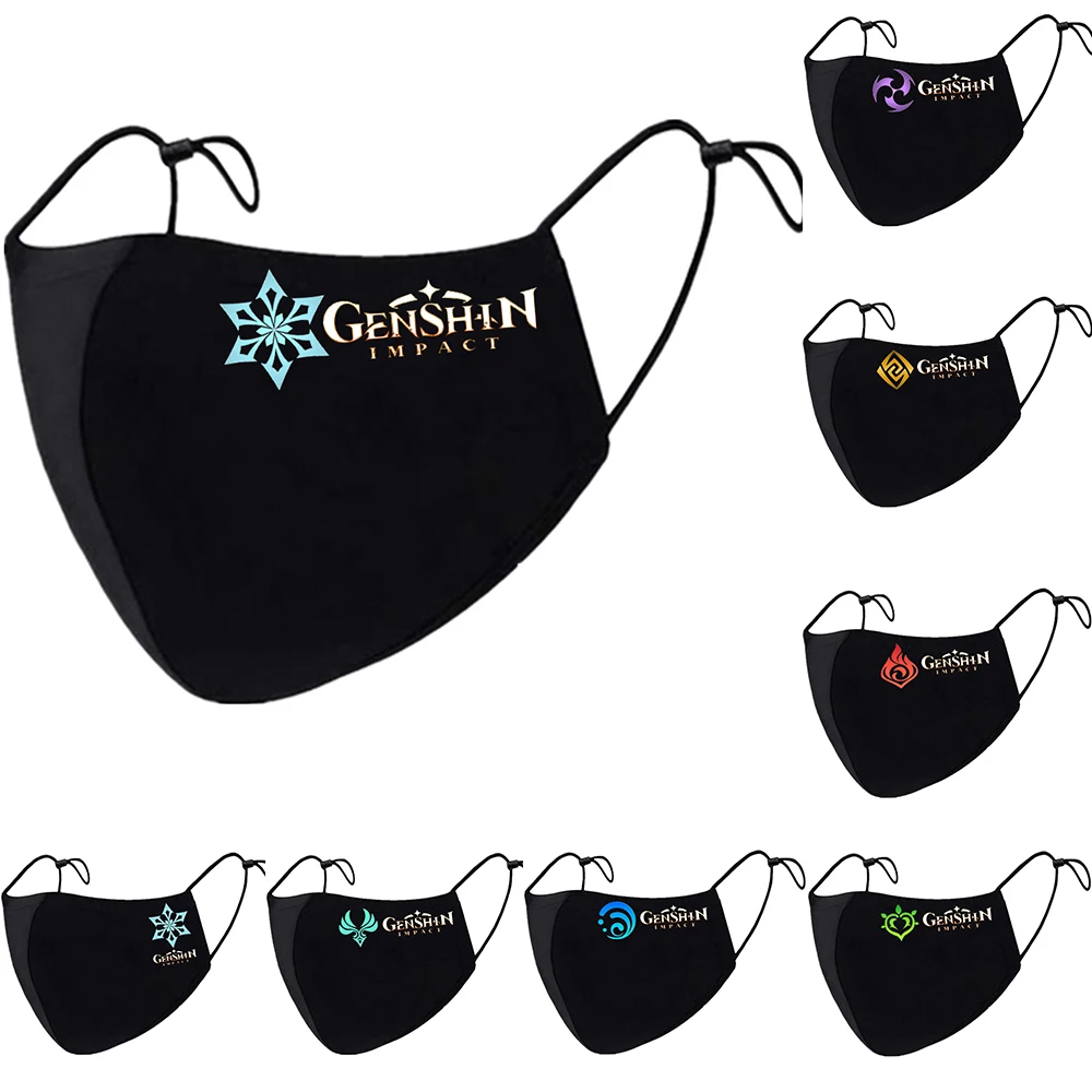 Adult Genshin Impact Game Cosplay Reusable Washable Pm2.5 Protection ...