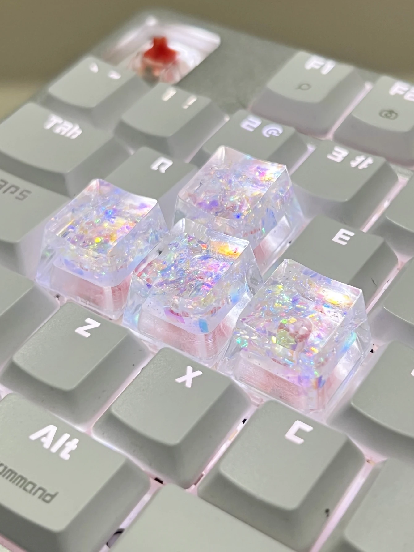 4Pcs-High-Quality-Hot-Sale-Colorful-Translucent-Key-Caps-Cross-Shaft ...
