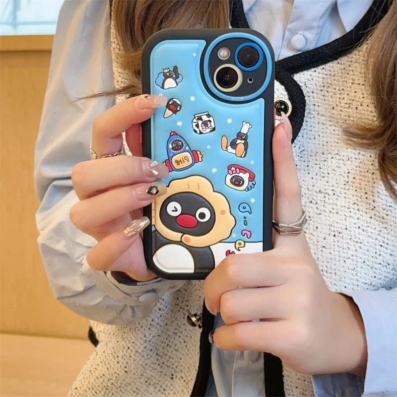 Pingu-Handy-h-lle-Cartoon-Anime-Pinguin-Stereo-H-lle-f-r-iPhone-14-Pro ...