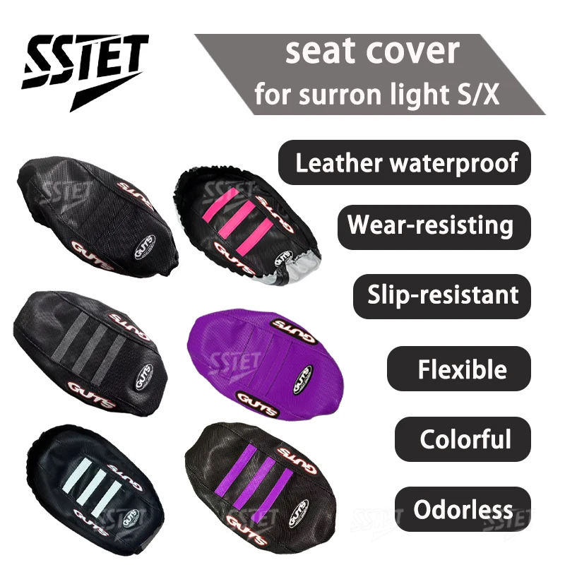 Motorcycle Pro Ribbed Rubber Gripper Soft Guts Seat Cover Anti-slip For ...