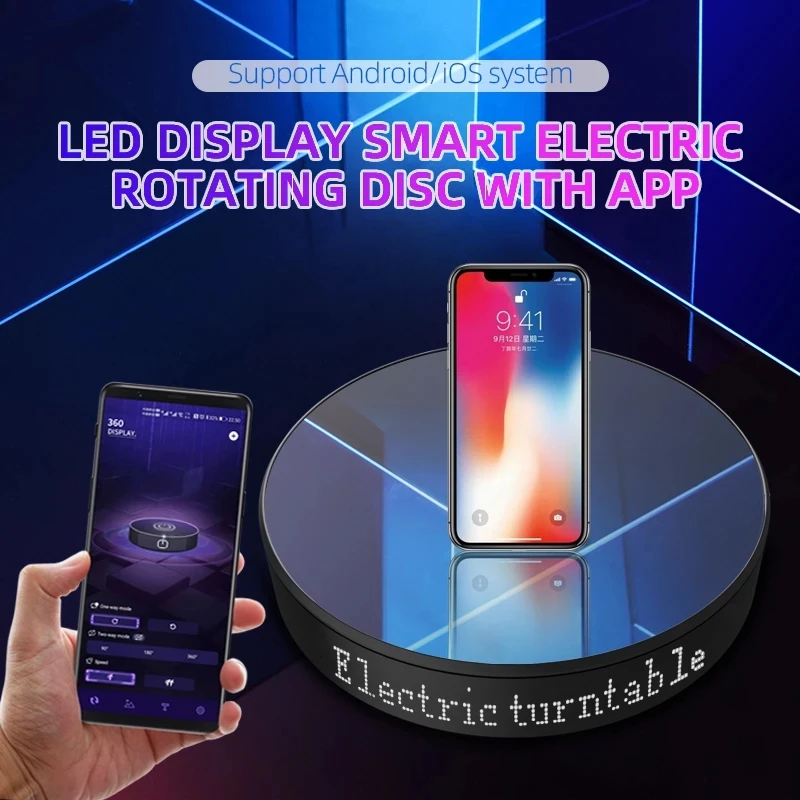 20CM-Smart-Electric-Rotating-Stand-APP-Intelligent-Turntable-Screen ...