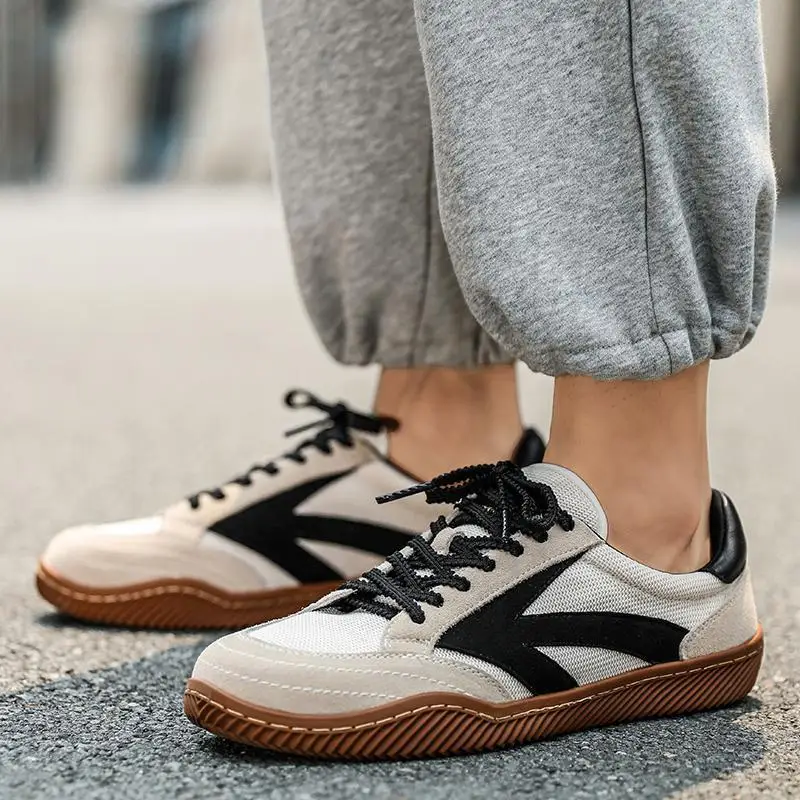 Retro Casual Shoes for Men Low Top Sports Tennis Shoes Outdoor Lace-Up ...