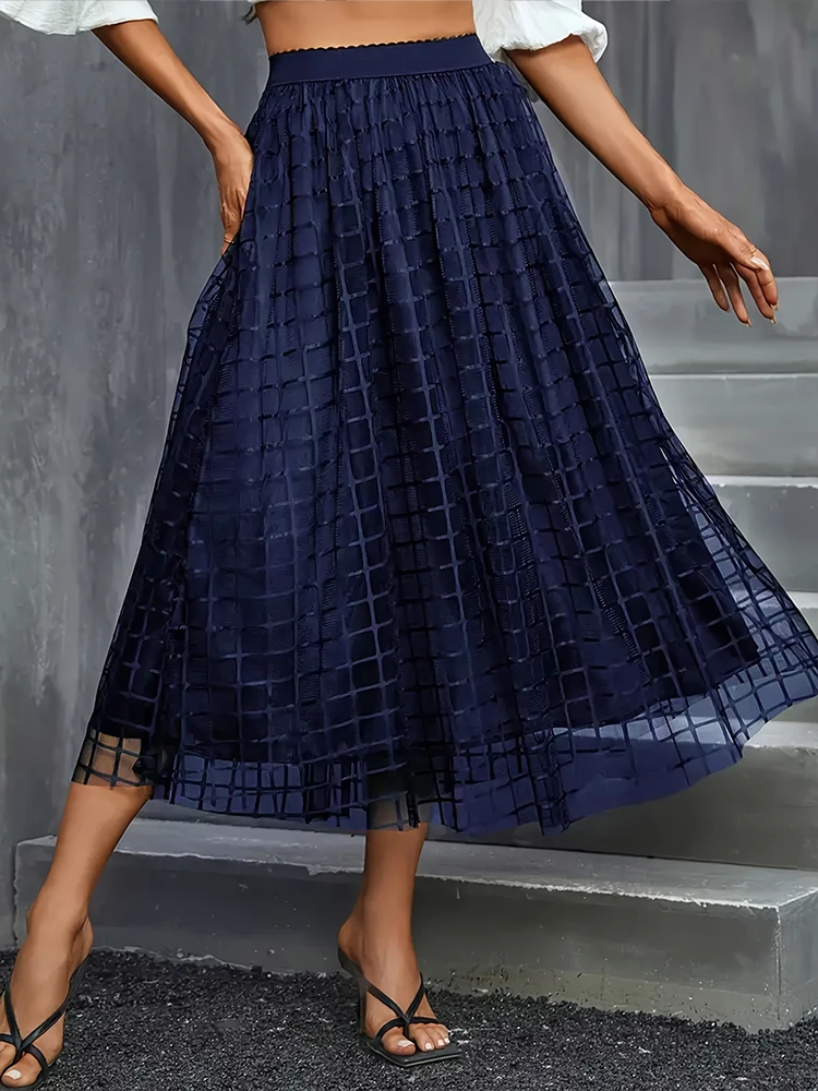 Plus-Size-2024-Spring-Summer-New-Mujer-Halter-Cintur-n-de-Malla-Capas ...