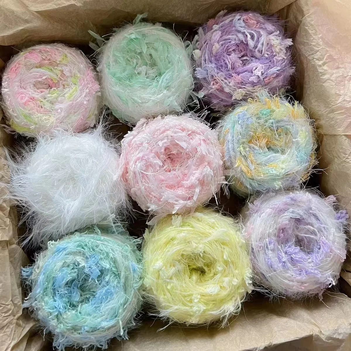 80g-Fine-Quality-Hand-Knitting-Crochet-Colorful-Blended-Yarn-Small ...