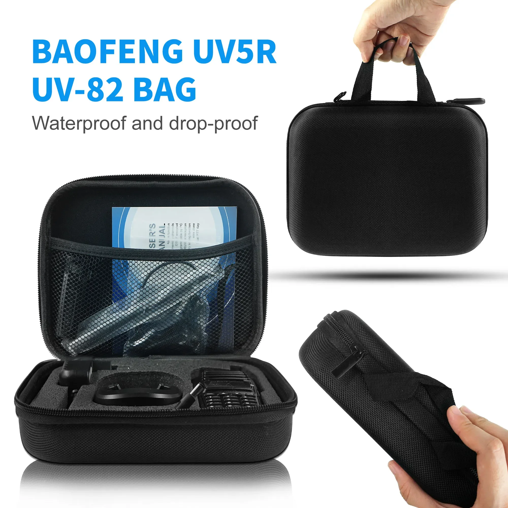Baofeng-UV-82-Walkie-talkie-Outdoor-Storage-Bag-Case-Two-Way-Radio-Wear ...