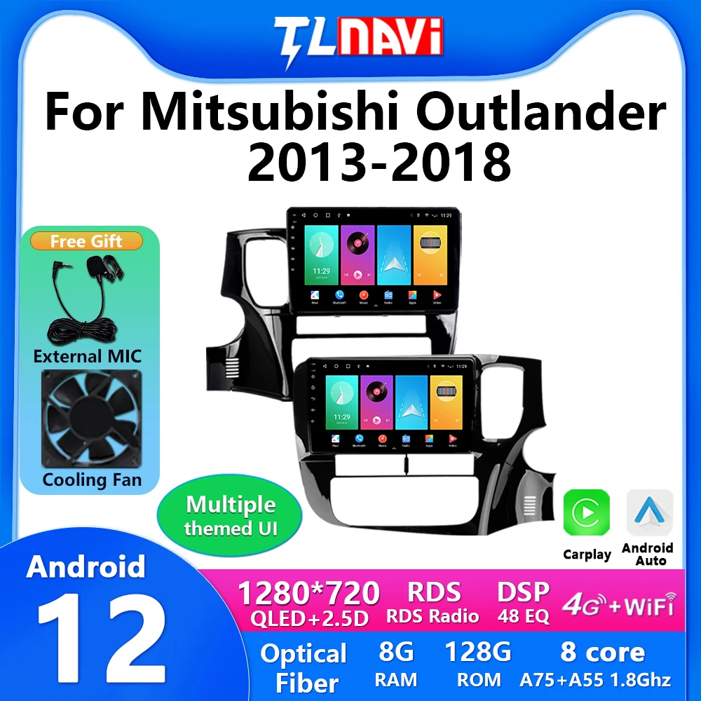 For-Mitsubishi-Outlander-3-GF0W-GG0W-2013-2018-Car-Radio-Multimedia ...