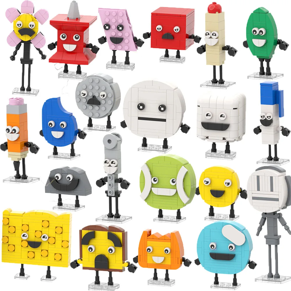 Battle-For-Dream-Island-BFDI-Action-Figure-Building-Block-Model-Kit-MOC ...