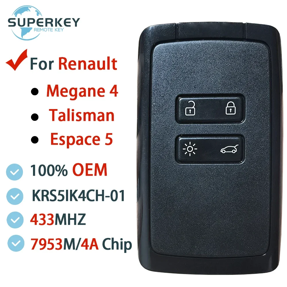 KR5IK4CH-01-Original-OEM-Smart-Keyless-Card-Key-434Mhz-4A-Chip-For-2016 ...