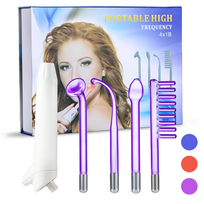 High-Frequency-Facial-Machine-Electrode-Wand-Glass-Tube-For-Hair-Face ...