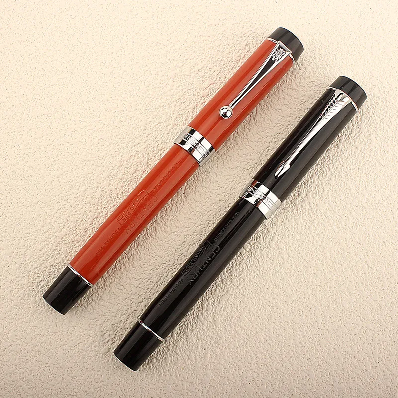Jinhao-100-Centennial-Resin-Fountain-Pen-Red-with-Jinhao-Logo-EF-F-M ...