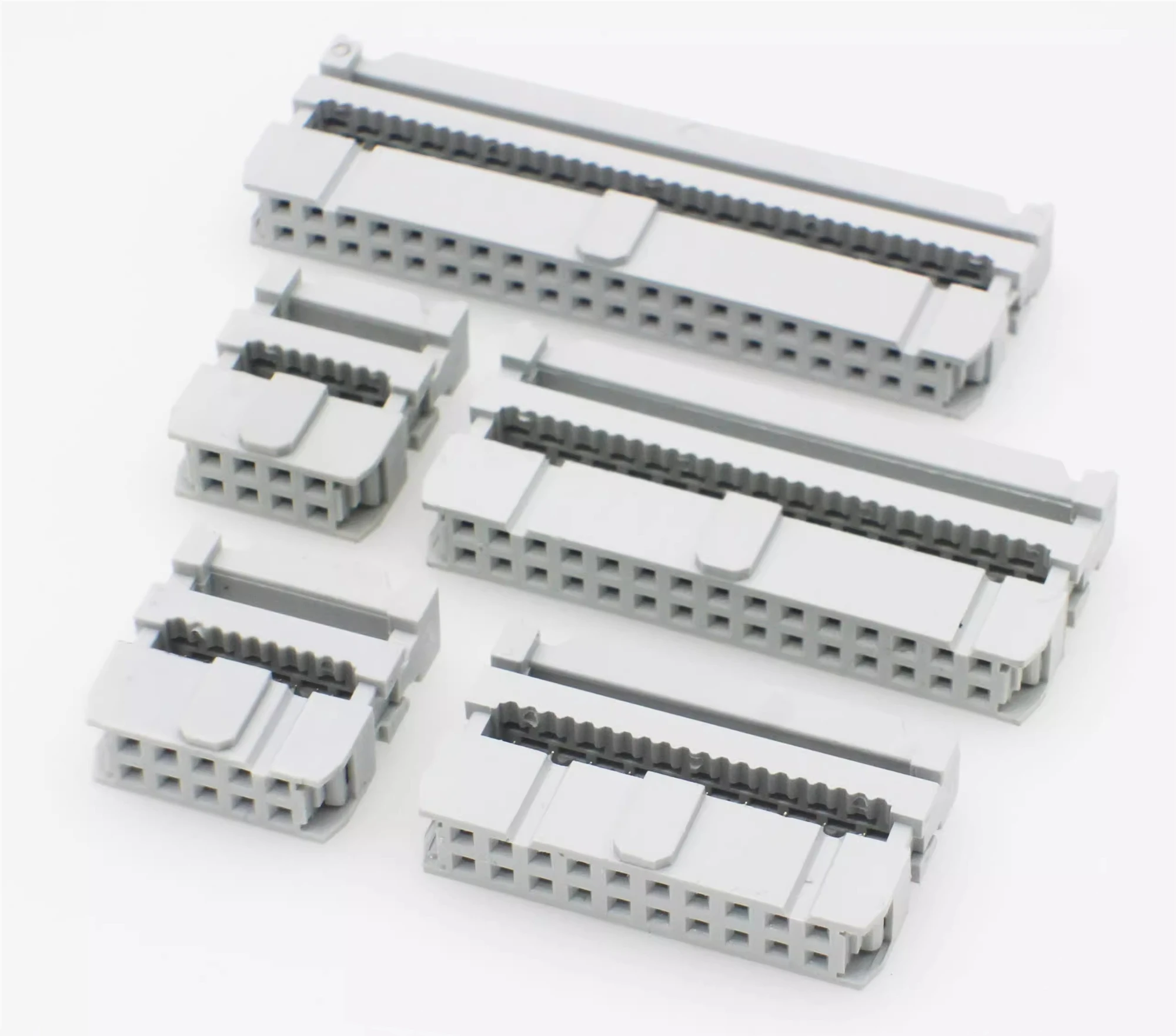 5PCS IDC Socket 2.54MM Pitch 10P 14 16 20 26 30 34 40 50 60 64Pin FC 2. ...